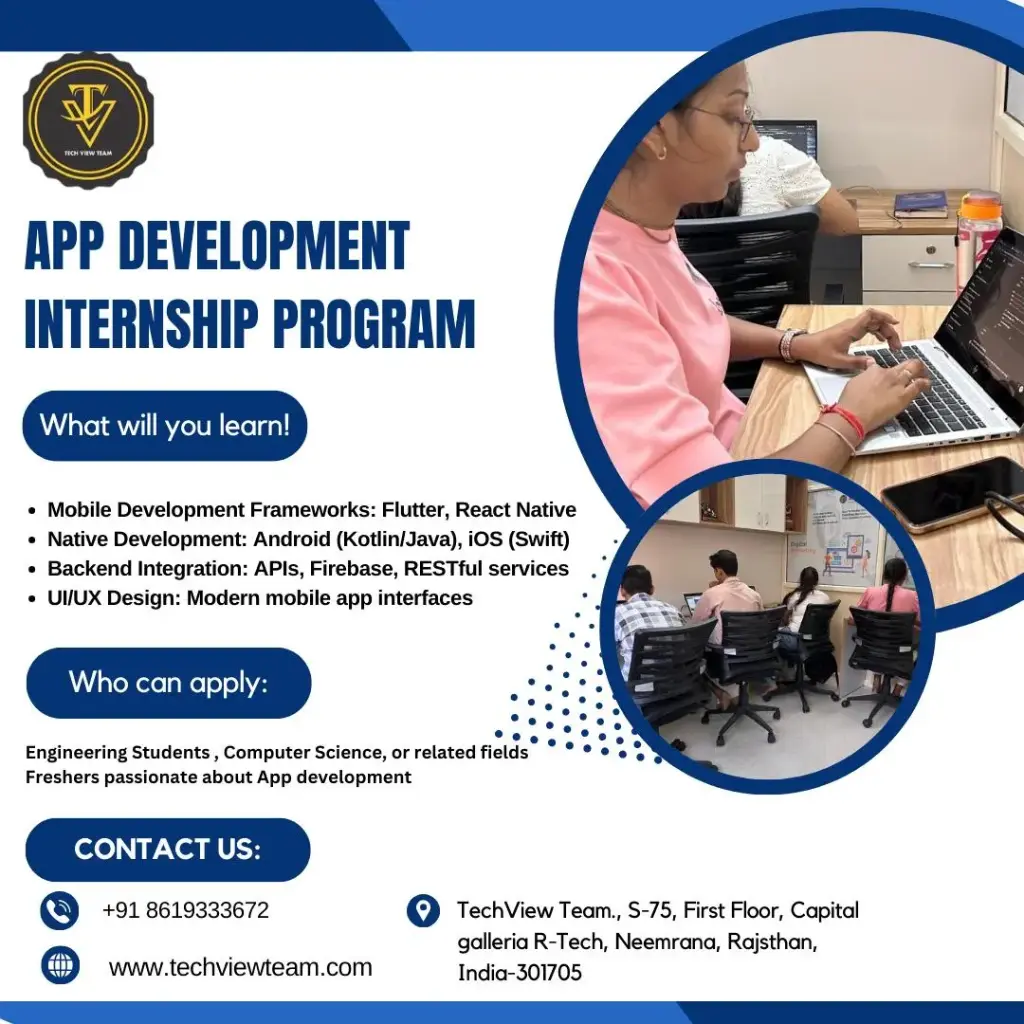 App Development Internship - Dutt IT Solutions Pvt Ltd